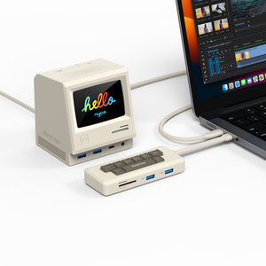 RayCue 128K: Retro Style Multifunctional Dock w/ Display
