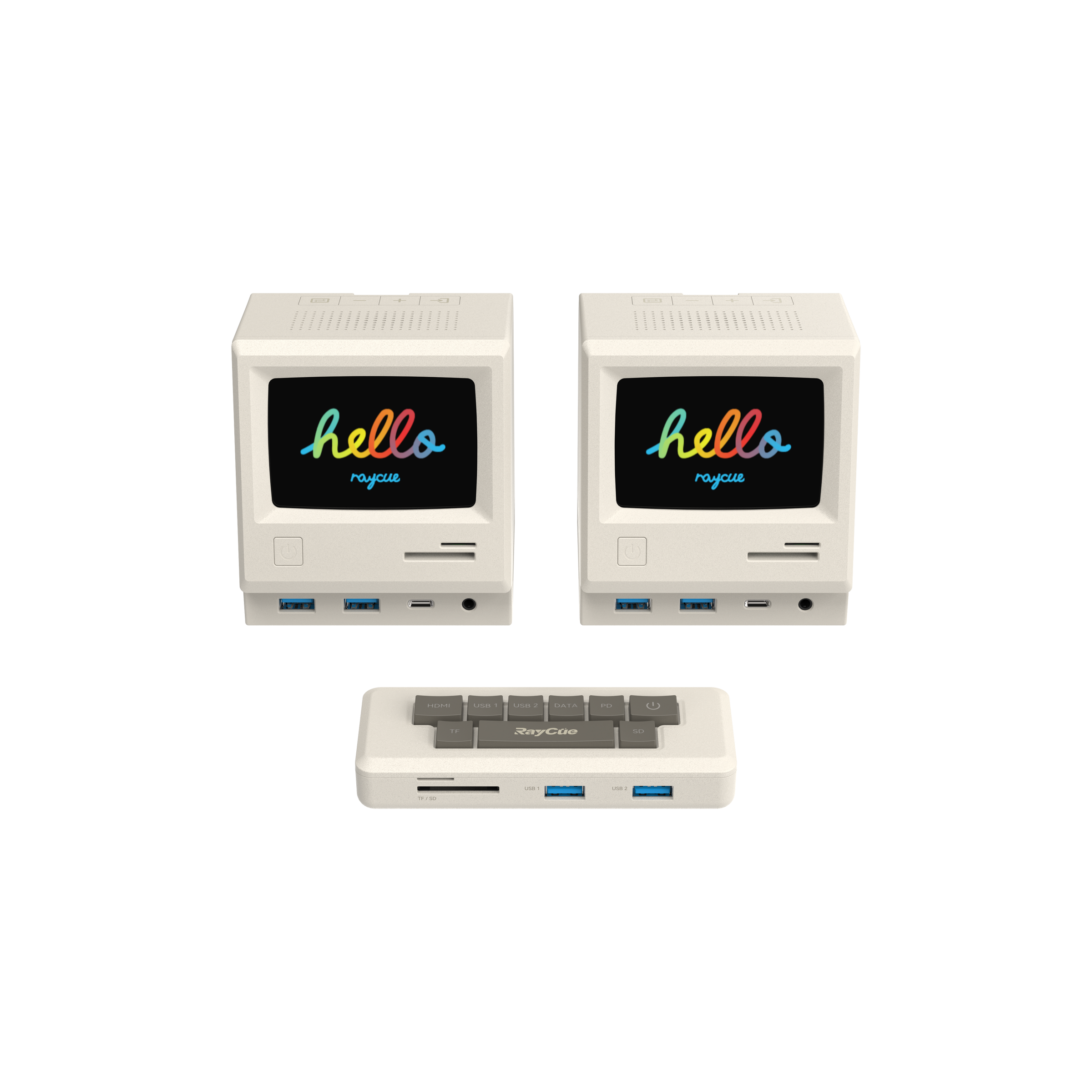 RayCue 128K: Retro Style Multifunctional Dock w/ Display