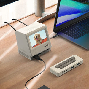RayCue 128K: Retro Style Multifunctional Dock w/ Display