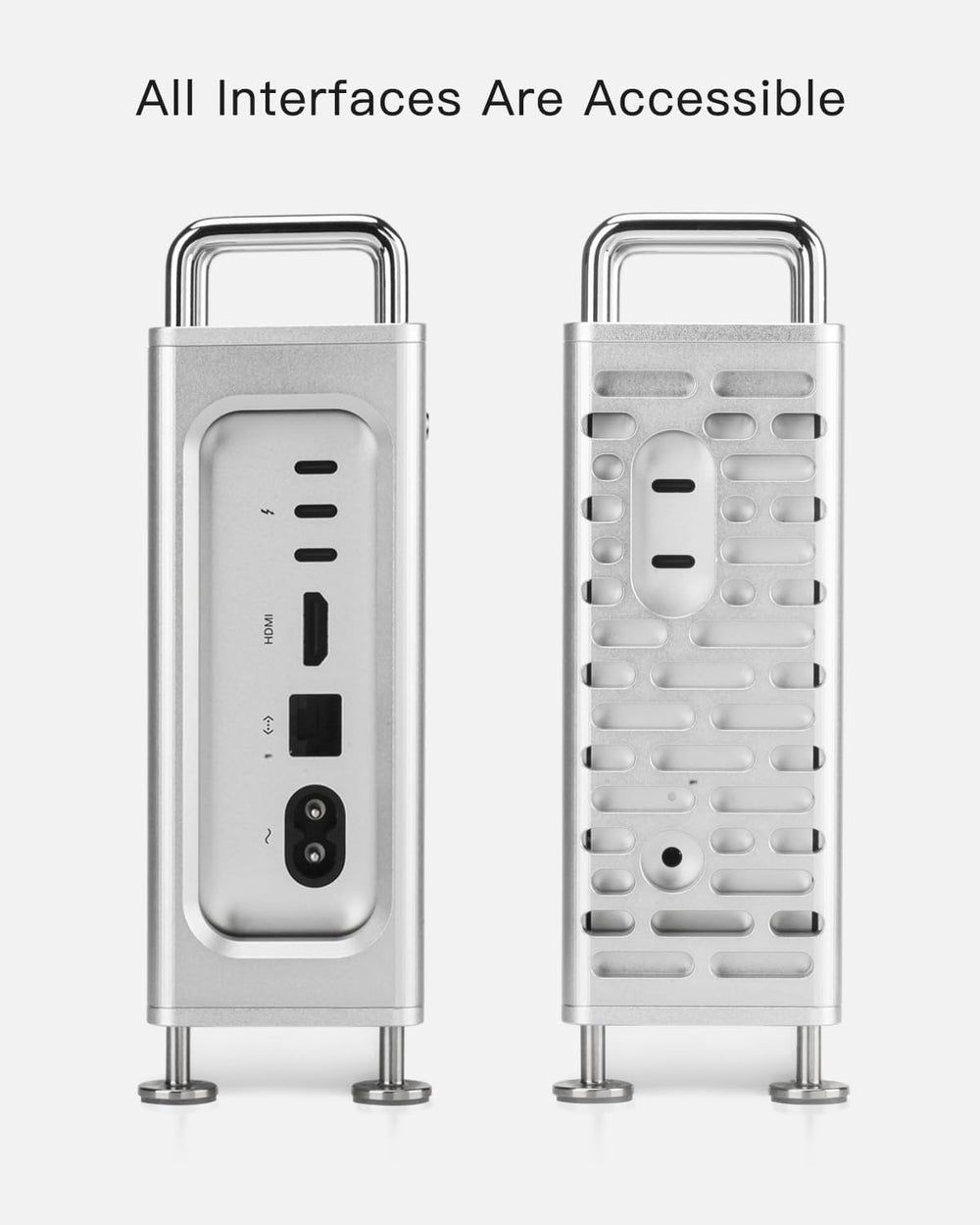 RAYCUE Mac Pro Vibe in Mac Mini Size Mac Pro Case for Mac Mini M4 Pro