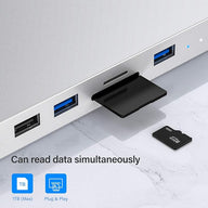 RayCue Type-C Stand & Hub with SSD&HDD Enclosure for Mac Mini/Studio a