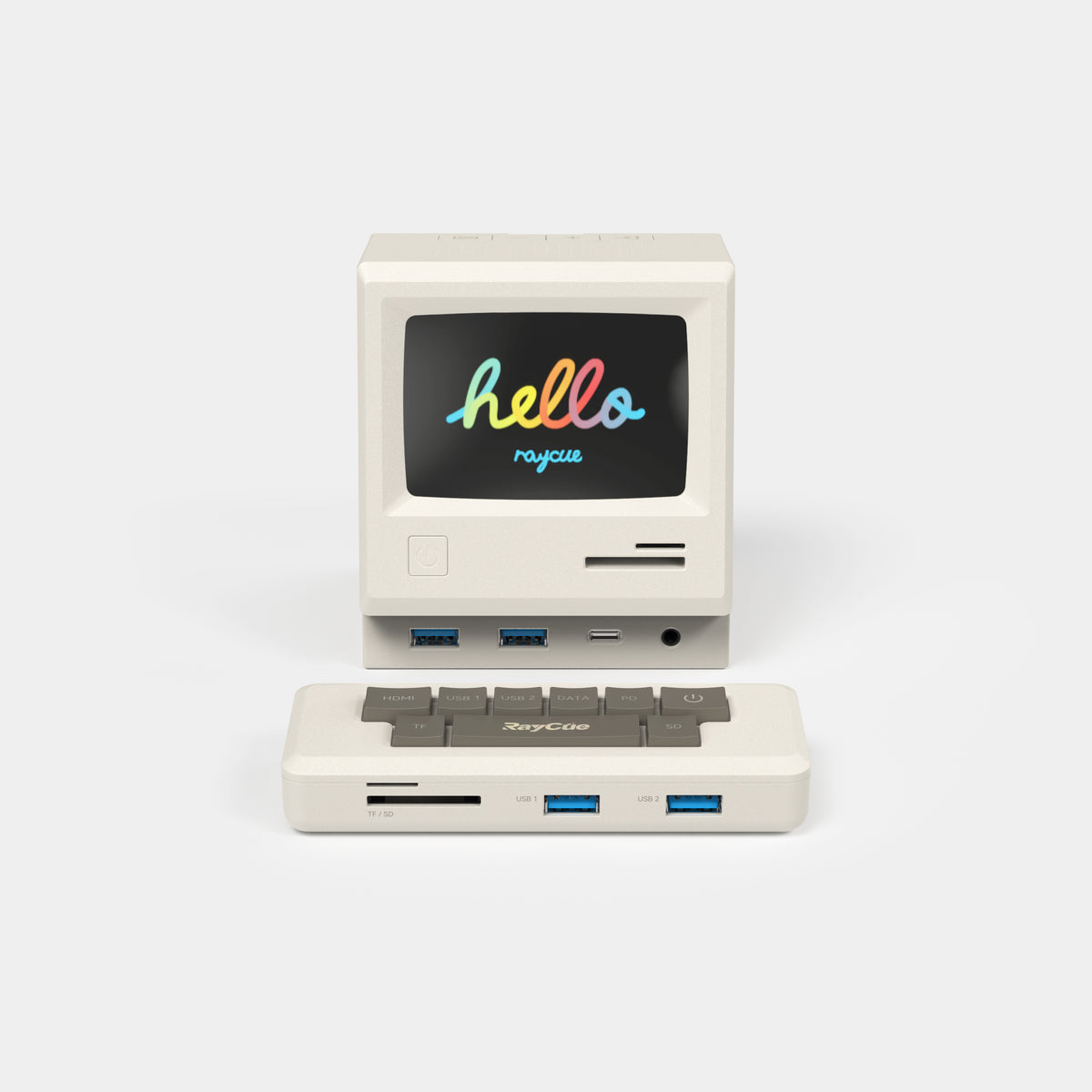RayCue 128K: Retro Style Multifunctional Dock w/ Display