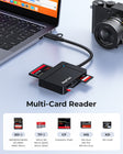RayCue USB C USB3.0 Multi SD Card Reader, 7 in1 Memory Card Reader for