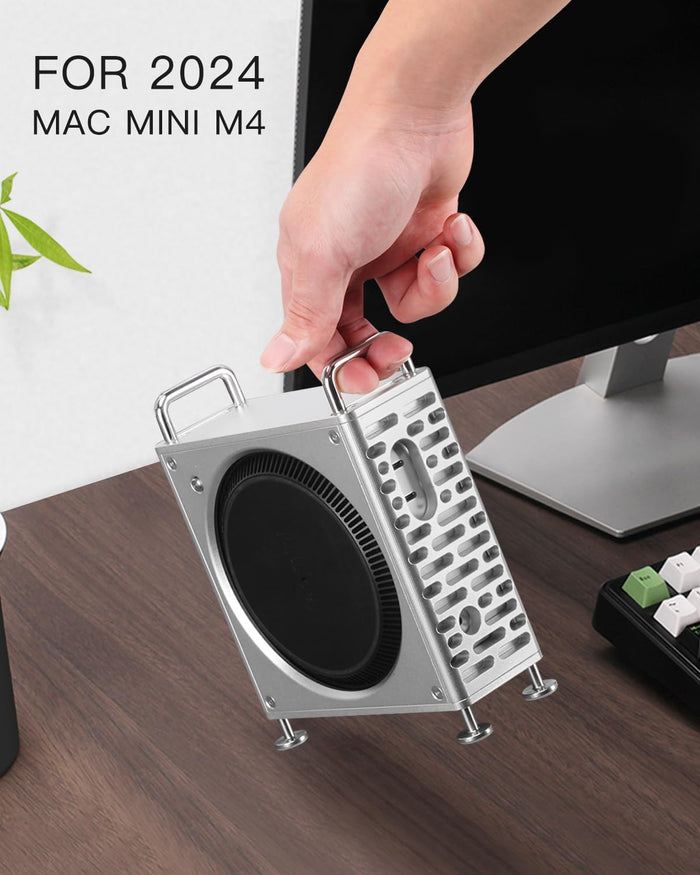 RAYCUE Mac Pro Vibe in Mac Mini Size Mac Pro Case for Mac Mini M4 Pro