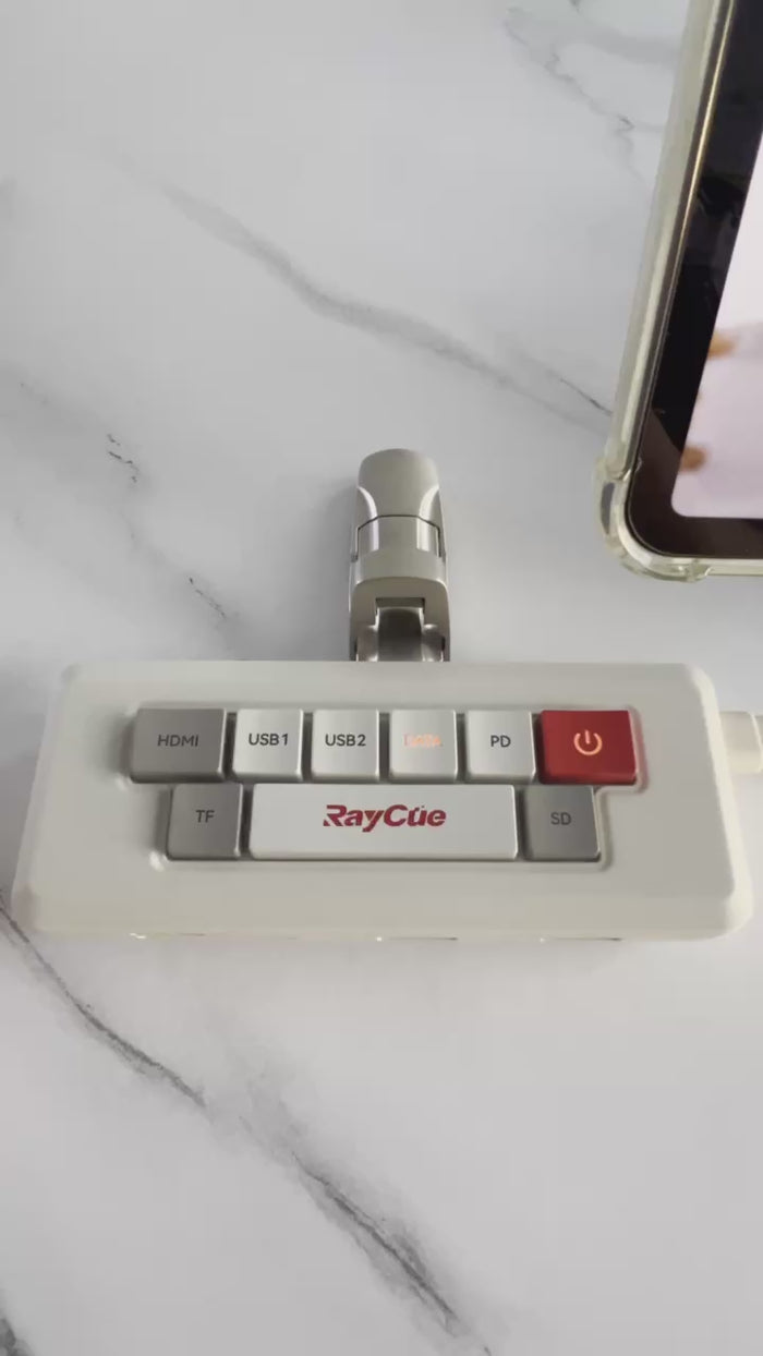 RayCue 128K Pocket- Portable Hub（7-in-1 HDMI 4K60HZ）